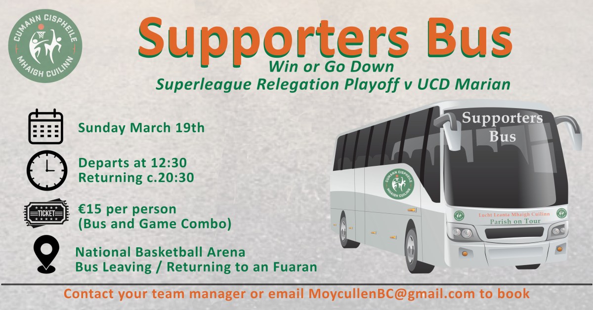 Supporters Bus – CC Mhaigh Cuilinn